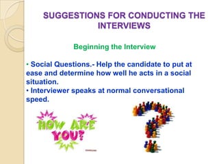 Scored interview presentation | PPT