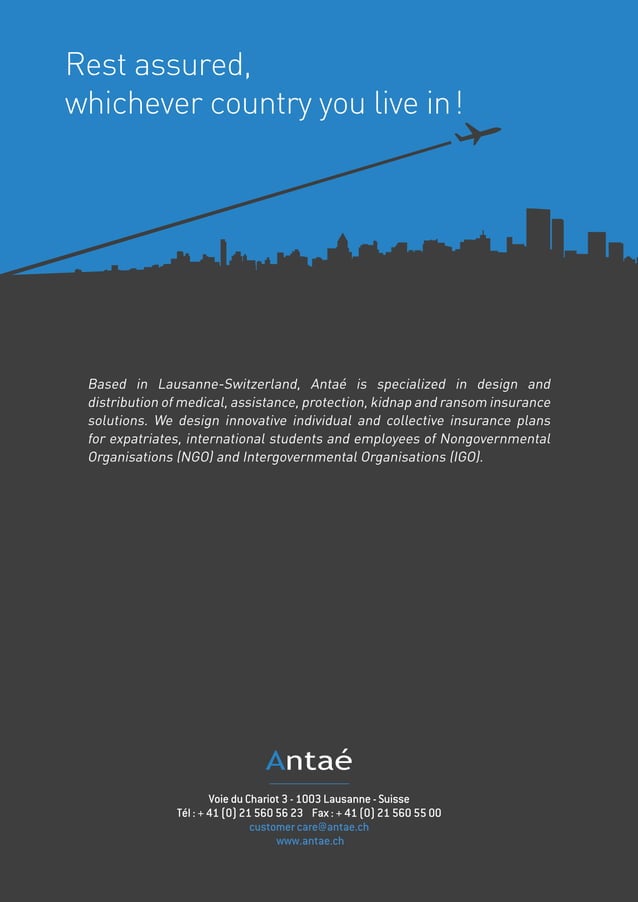 Insurance plan for Swiss expatriates by Antaé | PDF