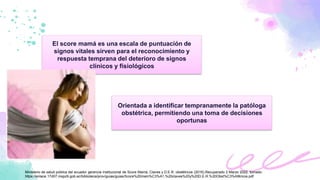 SCORE MAMA Y CLAVES OBSTETRICAS gineco.p | PDF