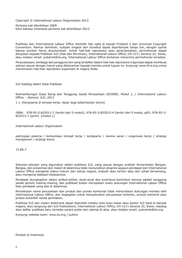 Score modul ILO | PDF