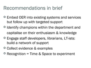 the OER Engagement Ladder | PPT