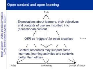 Understanding the role of OERs in open educational practices | PPT