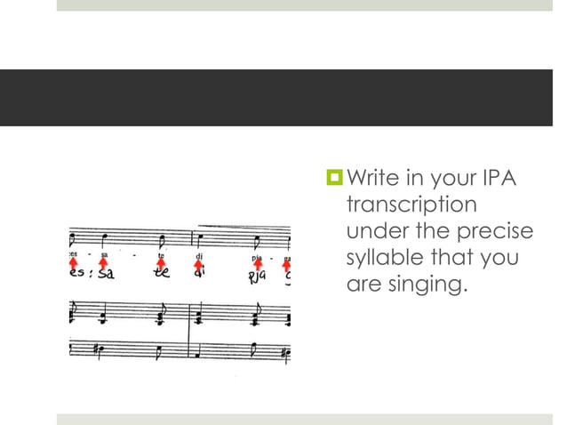 Score preparation with IPA | PPTX