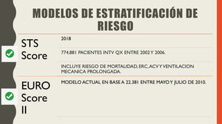 Scores de riesgo pre quirúrgicos en cirugía cardiaca COMPLETO.pptx