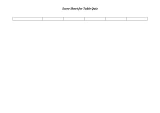 Score sheet for table quiz 0 | DOCX