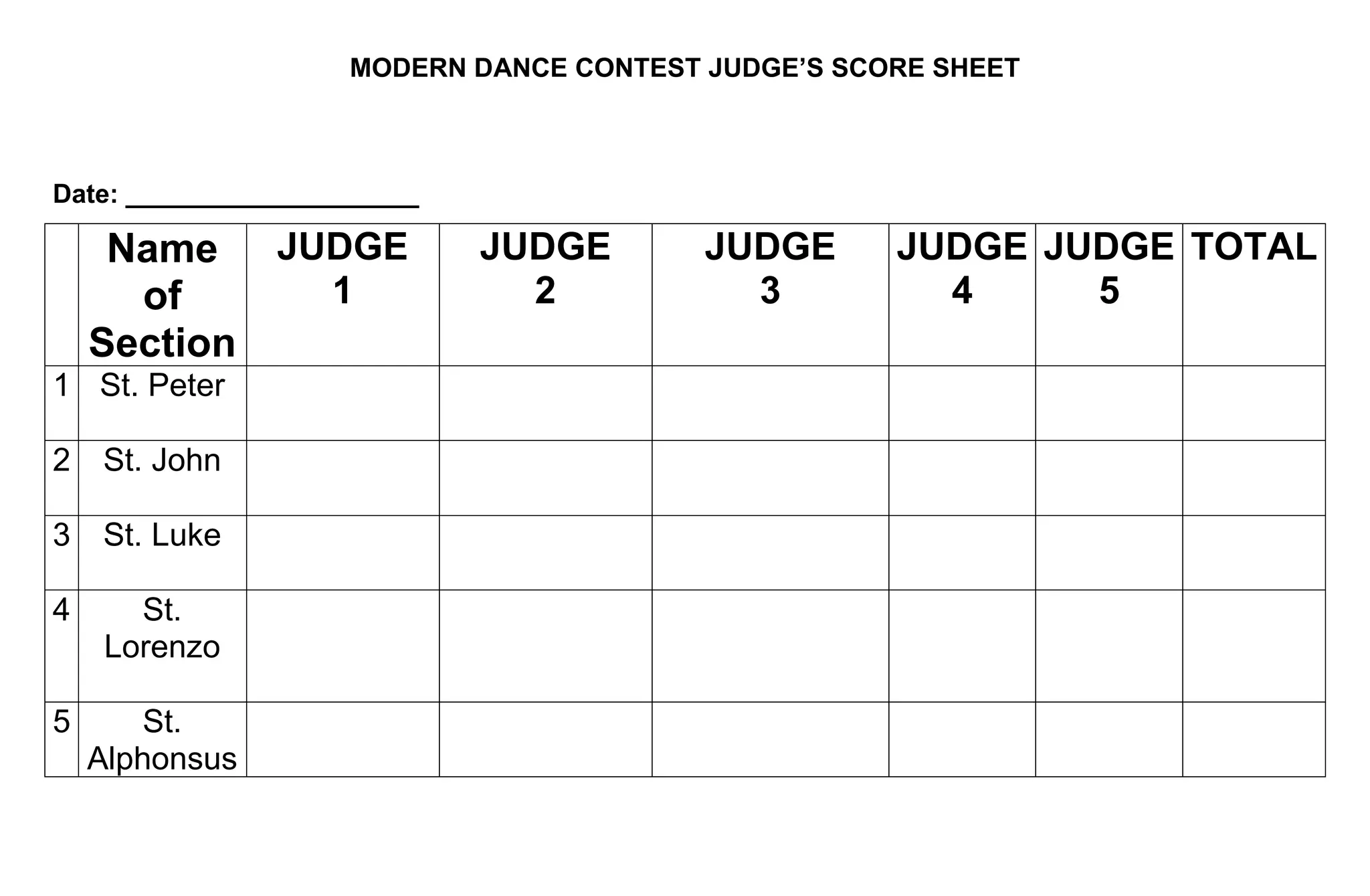Score Sheets.docx