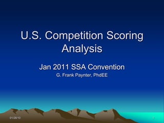 Scoring analysis by frank paynter | PPT