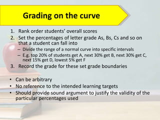 Scoring and grading ppt | PPTX