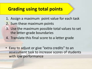 Scoring and grading ppt | PPTX