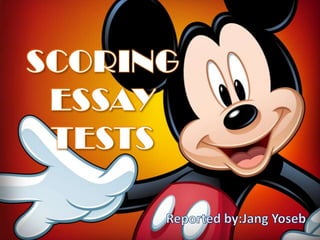 Scoring Essay Tests | PPTX