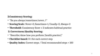 SCORING HEALTH PRACTICES IN KAP RESEARCH.pptx