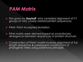Scoring matrices | PPTX