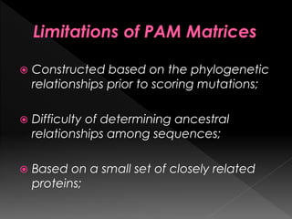 Scoring matrices | PPTX