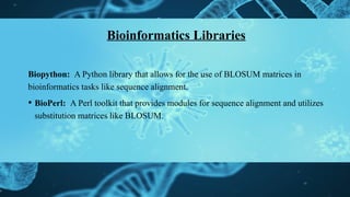 scoring matrices for Bioinformatics.pptx