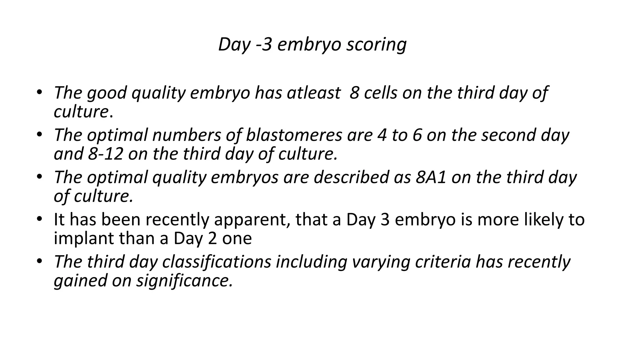 Scoring of embryos by Dr.Renukadevi | PPTX