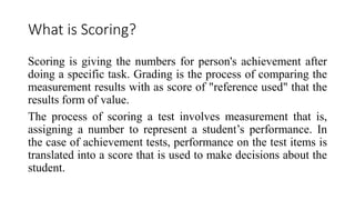 Scoring paper and pencil tests-Week 13.pptx