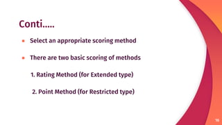 Scoring paper and pencil tests week 15 | PPTX