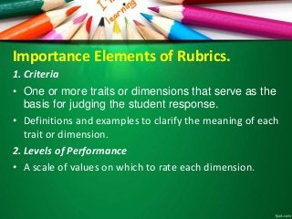 Scoring rubrics | PPT