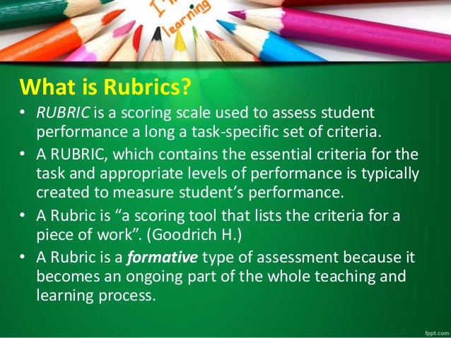 Scoring rubrics | PPT