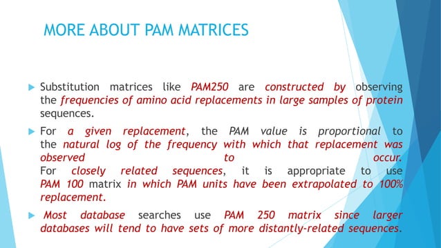Scoring schemes in bioinformatics | PPTX
