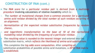 Scoring schemes in bioinformatics | PPTX