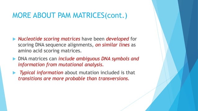 Scoring Schemes In Bioinformatics Ppt