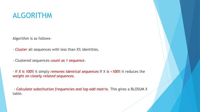 Scoring Schemes In Bioinformatics Blosum Pptx Genetics Science