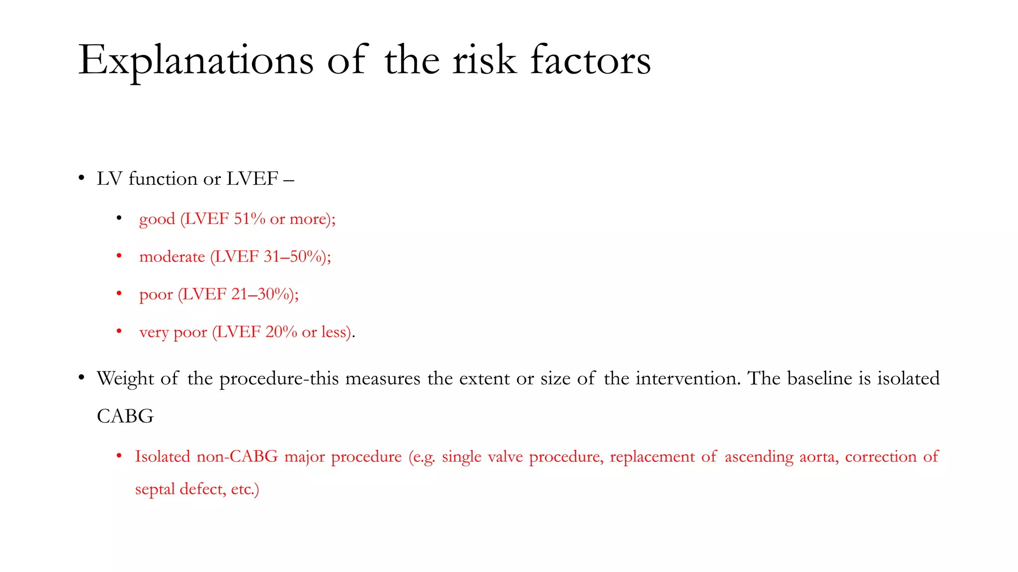 Scoring systems in cardiac surgery | PPTX