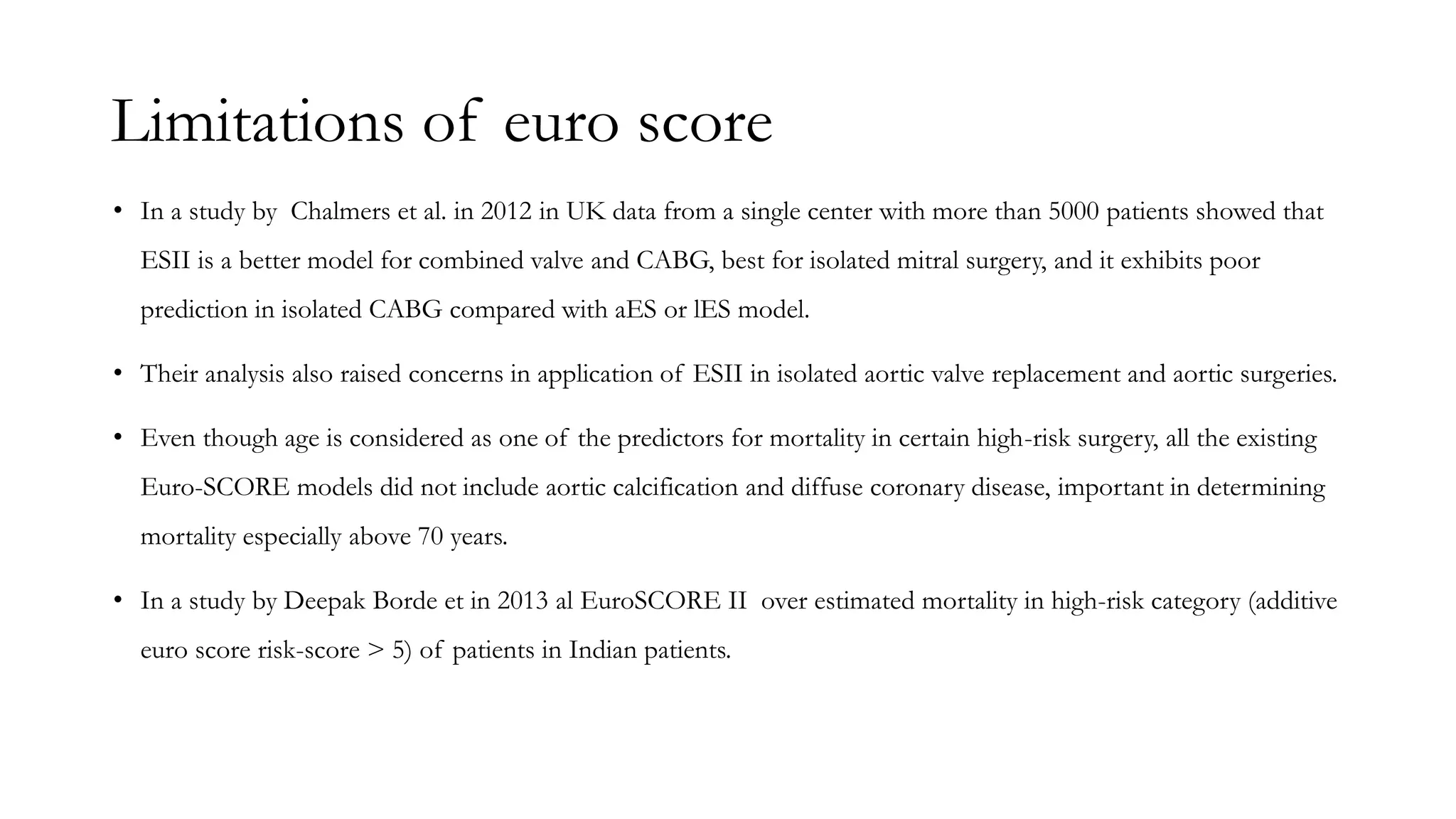 Scoring systems in cardiac surgery | PPTX