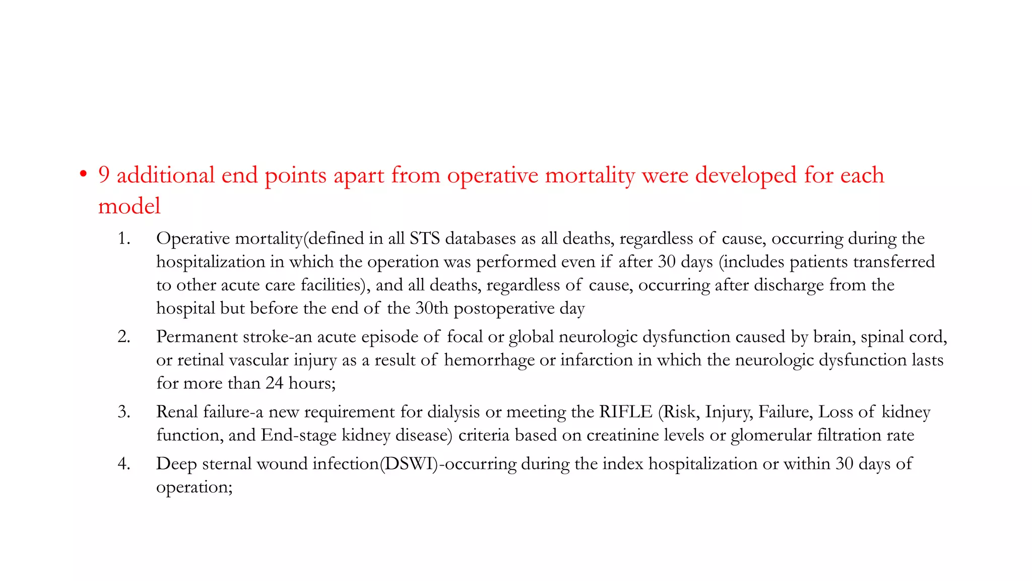 Scoring systems in cardiac surgery | PPTX