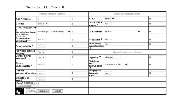 Scoring systems in cardiac surgery | PPTX