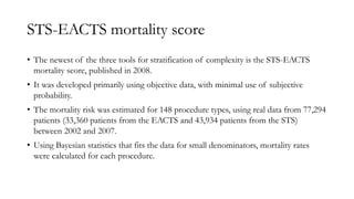 Scoring systems in cardiac surgery | PPTX