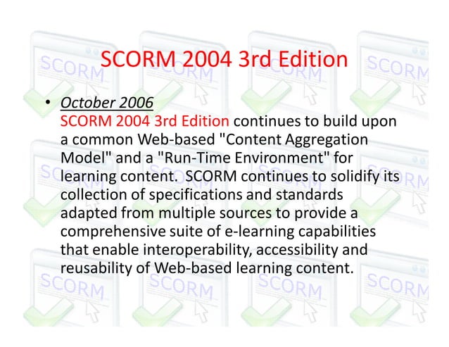 Scorm | PDF