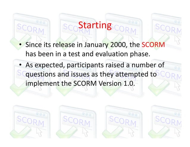 Scorm | PDF