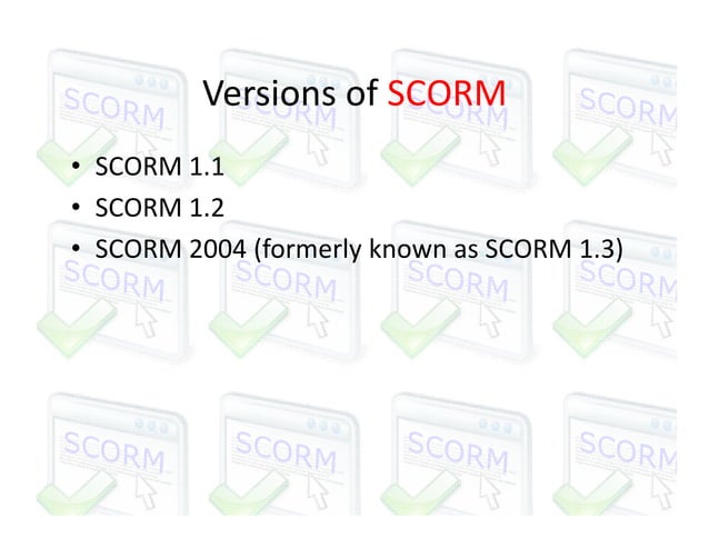 Scorm | PDF