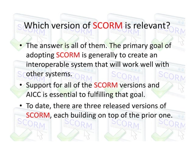 Scorm | PDF