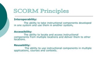 Scorm | PPT | Technology & Computing