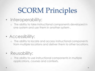 SCORM - Suit of e-Learning | PPTX