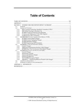 Scorm.2004.3 Ed.Impacts Summary | PDF