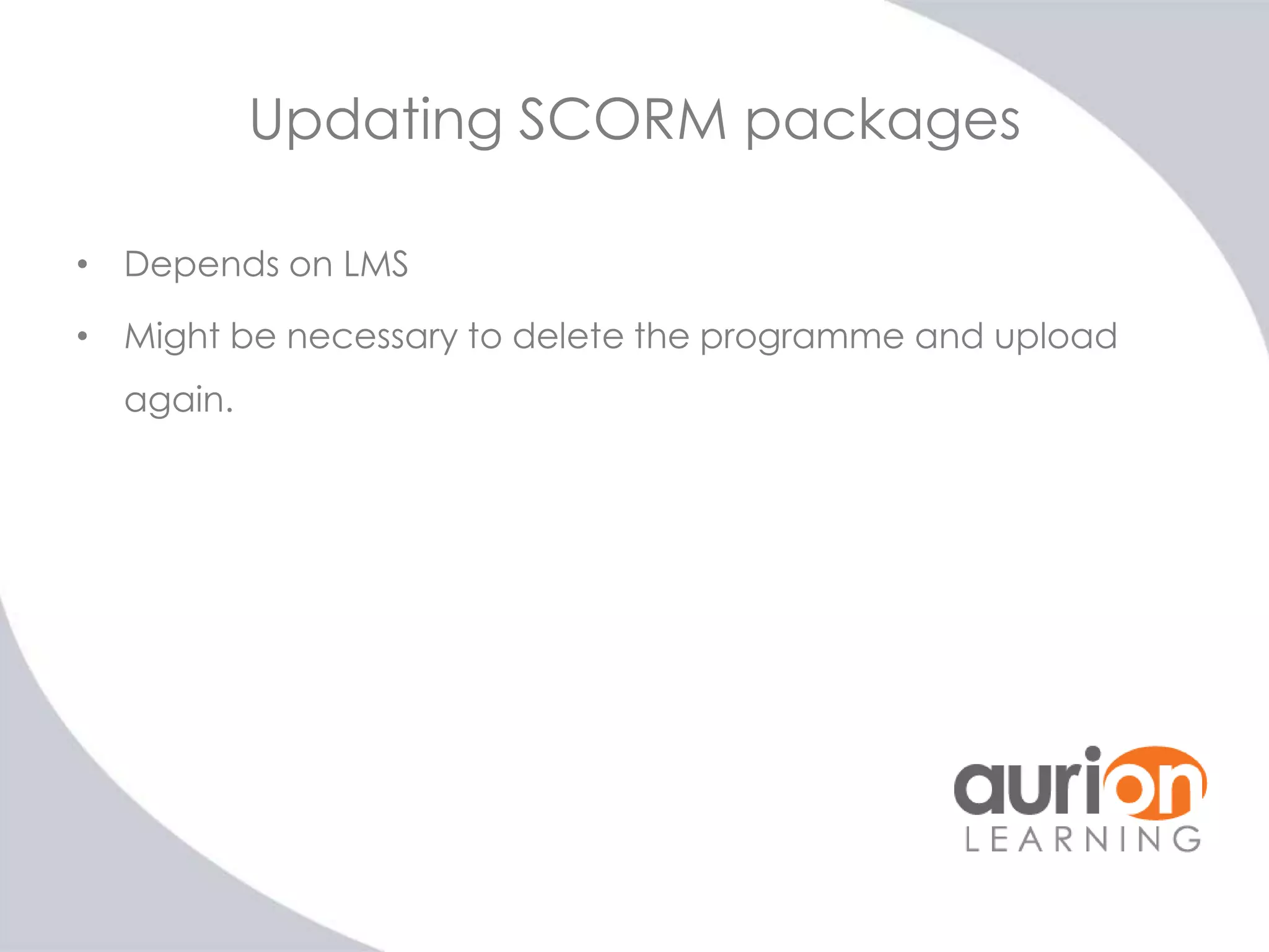SCORM: A Quick Guide | PPTX