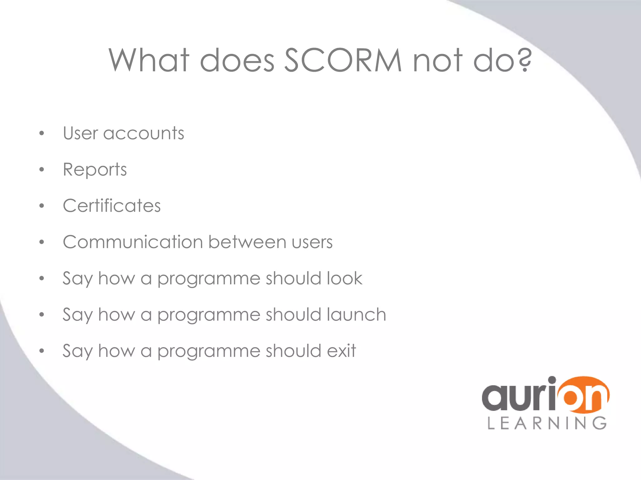 SCORM: A Quick Guide | PPTX