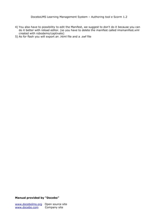 Scorm Manual Eng | PDF