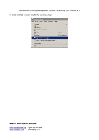 Scorm Manual Eng | PDF