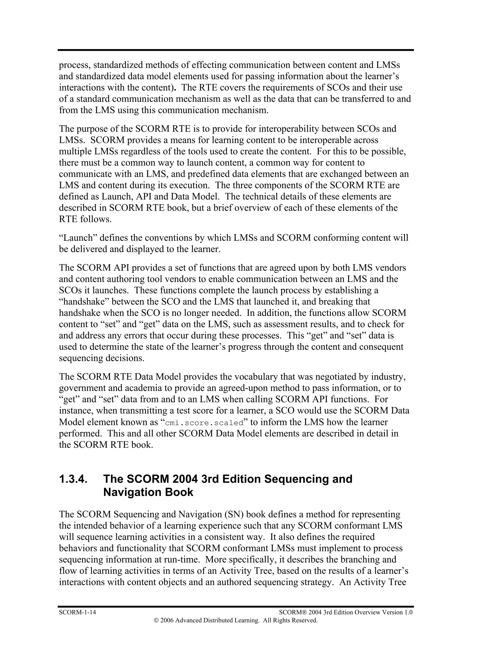 Scorm_2004_3rdEd_Overview | PDF