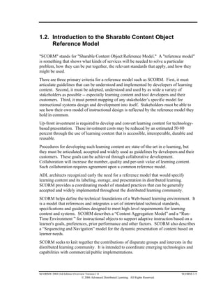 Scorm_2004_3rdEd_Overview | PDF | Computing | Technology & Computing