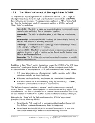 Scorm_2004_3rdEd_Overview | PDF | Computing | Technology & Computing