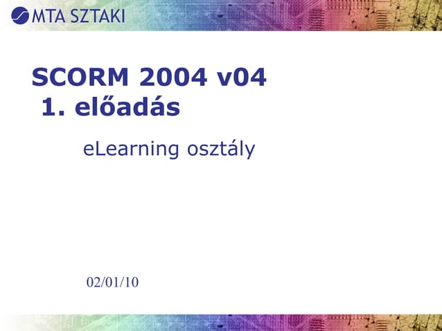 Introduction to SCORM 2004 v04 | PPT