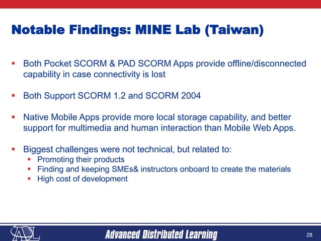 Scorm Implementation Strategies for Mobile | PPTX