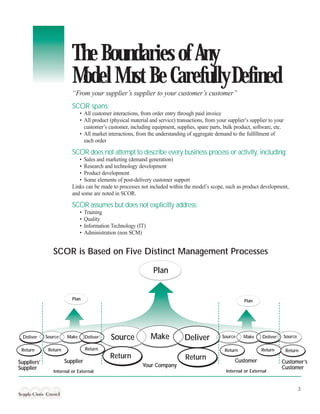 Scor model | PDF | Logistics | Business