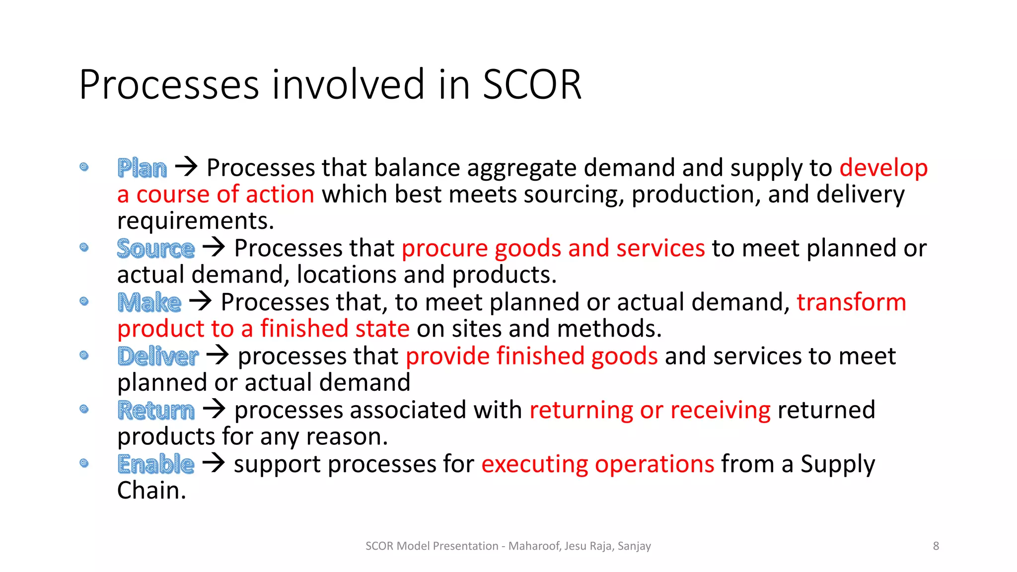 Scor model | PPTX